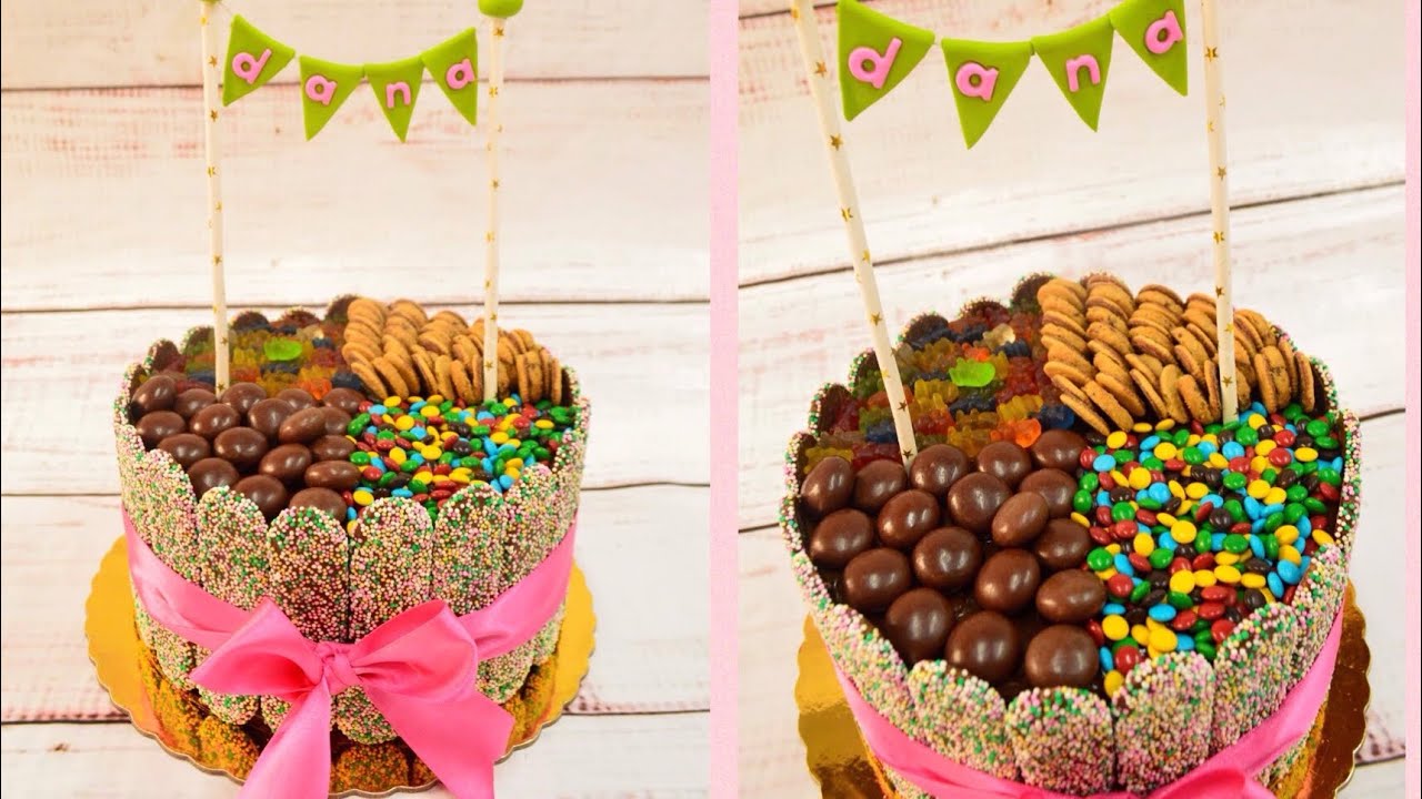 TORTA DE GOLOSINAS 🍭 | CANDY CAKE 🎂 | FIORELLA CAKE - YouTube