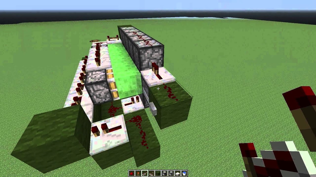 Minecraft - side way shooting tnt cannon - YouTube