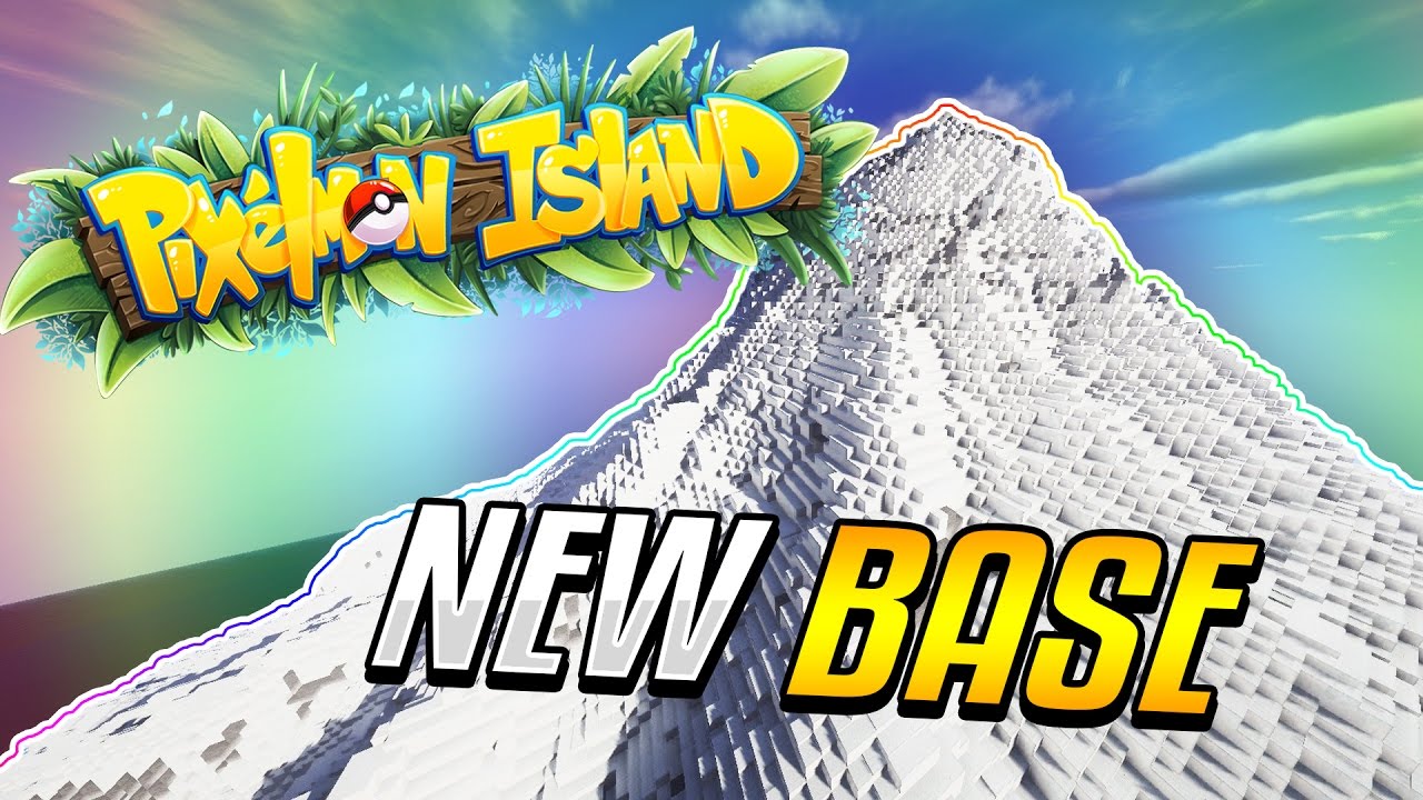"INSANE ICE VOLCANO BASE!?"| Minecraft PIXELMON ISLAND SMP #29 ...