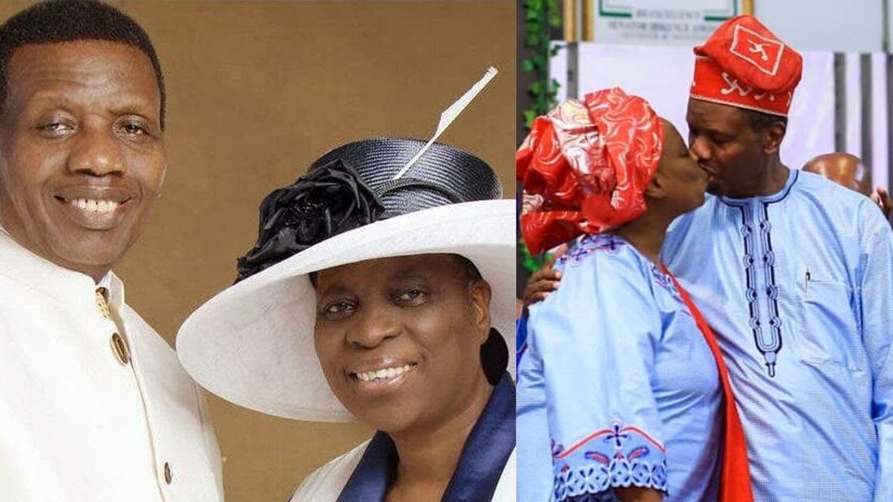 Pastor Adeboye celebrates wife's birthday with a kiss - YouTube