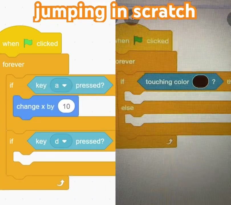 Jumping in Scratch - YouTube