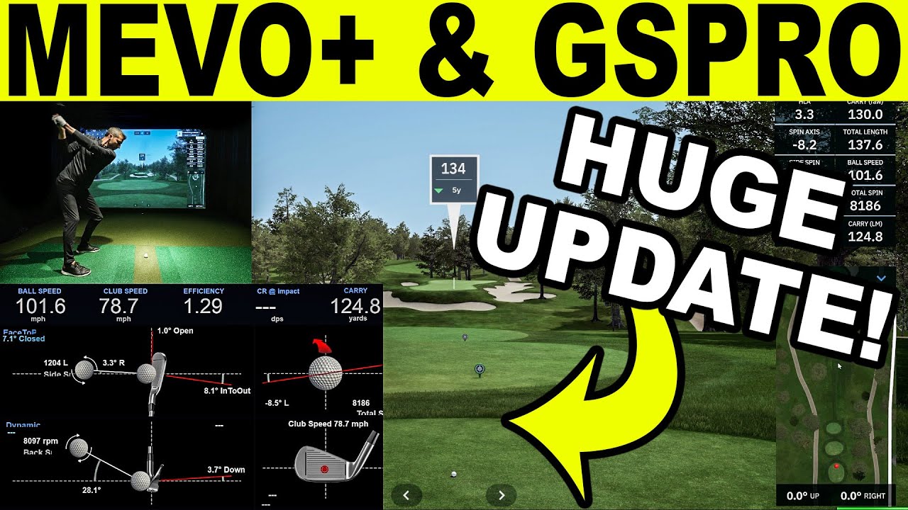 Flightscope Mevo Plus - GSPRO UPDATE! Fusion Tracking, RCT Support ...