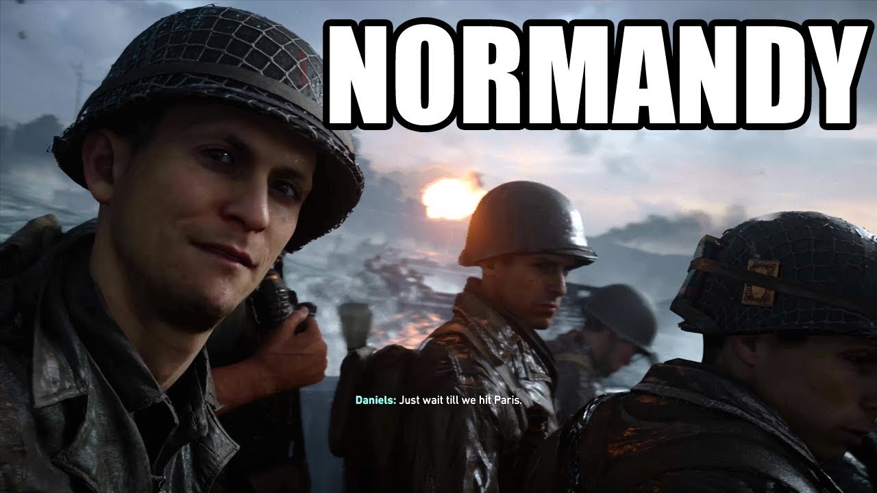 CALL OF DUTY WW2 - D-Day Omaha Beach / Normandy Invasion - YouTube