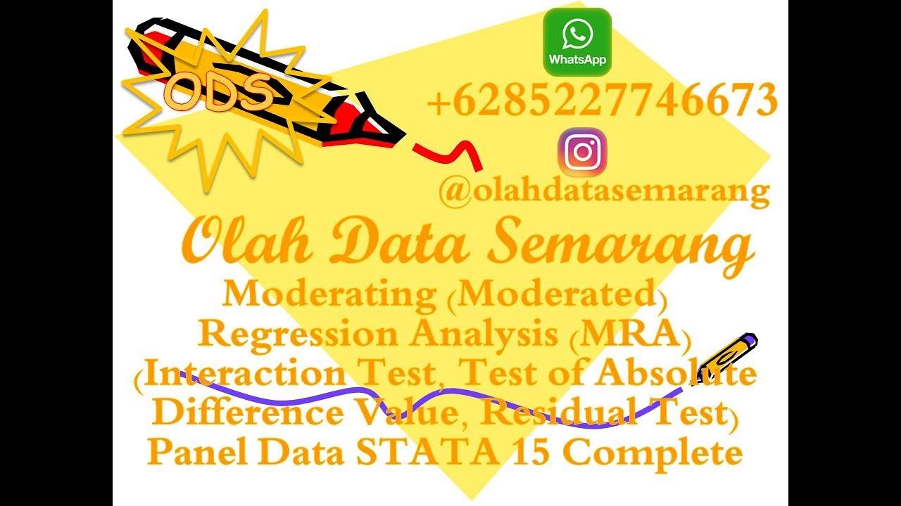 Moderating (Moderated) Regression Analysis (MRA) Panel Data STATA 15 ...