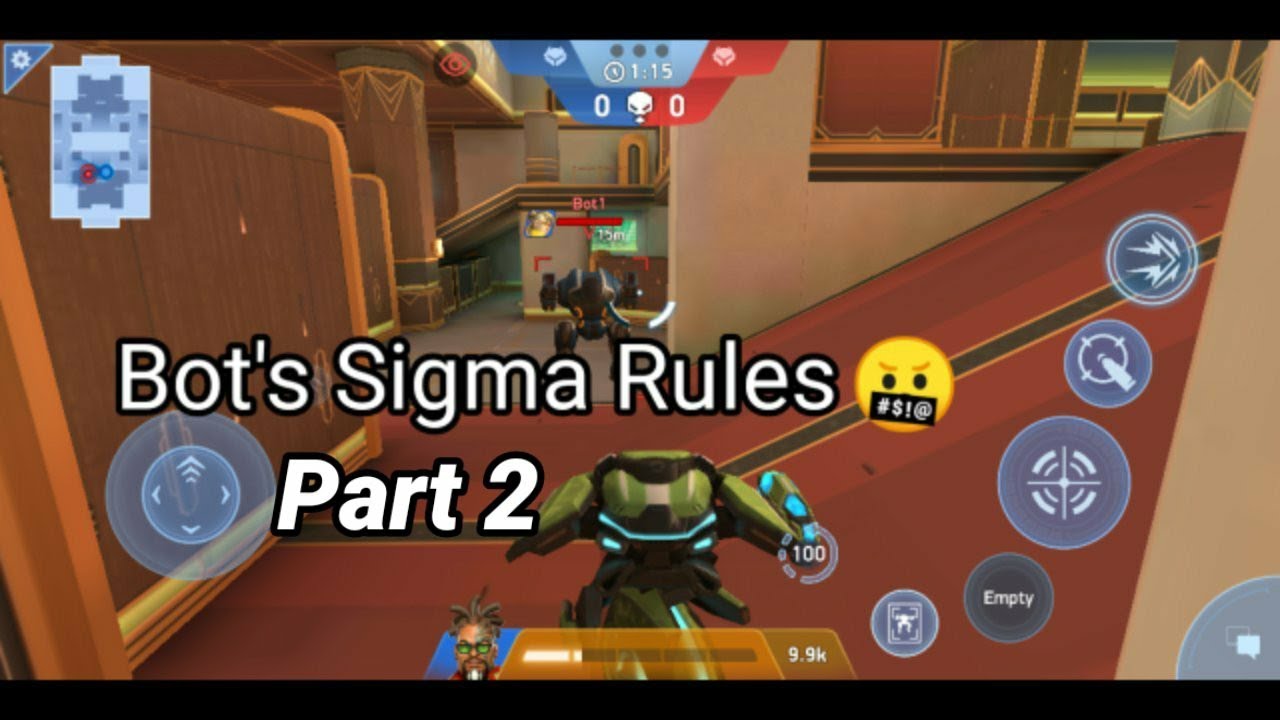 Bot Sigma Rules Part 2 😯 In Mech Arena 🤔 Op Bots IQ Test 😉 #mecharena # ...