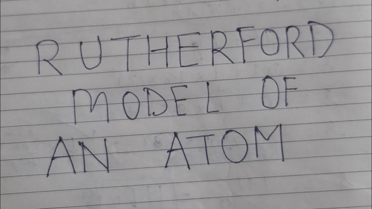Rutherford Model of an atom class 9th gold foil experiment explanation ...