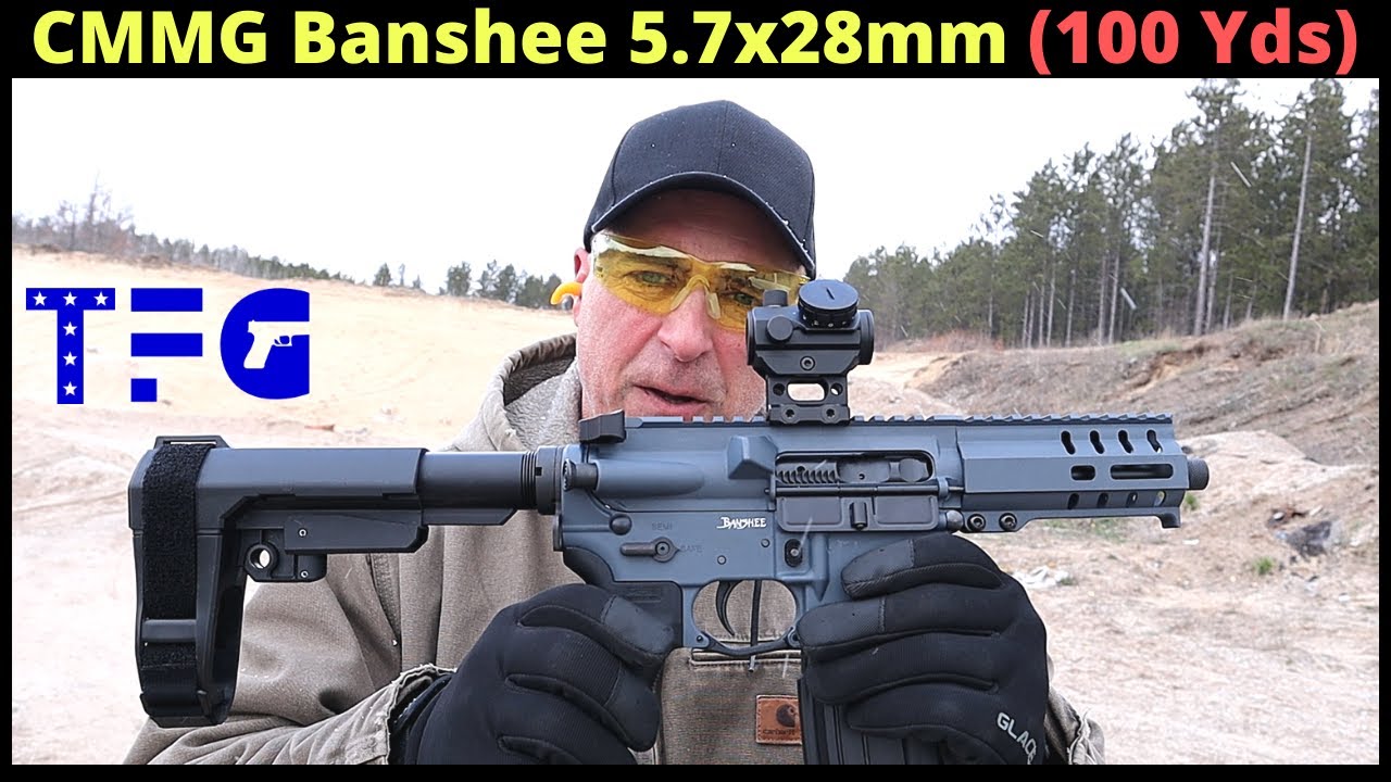 CMMG Banshee 5.7x28mm (100 Yards) - TheFirearmGuy - YouTube