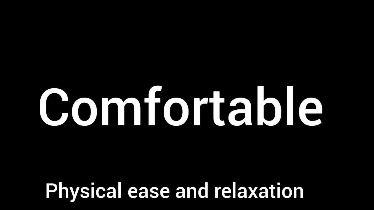 How To Pronounce Comfortable correctly pronunciation comfort comfortable YouTube how-to-pronounce-comfortable-correctly-pronunciation-comfort-comfortable-youtube