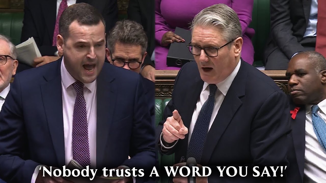 Keir Starmer RATTLED at PMQs as his OWN WORDS used AGAINST him - YouTube