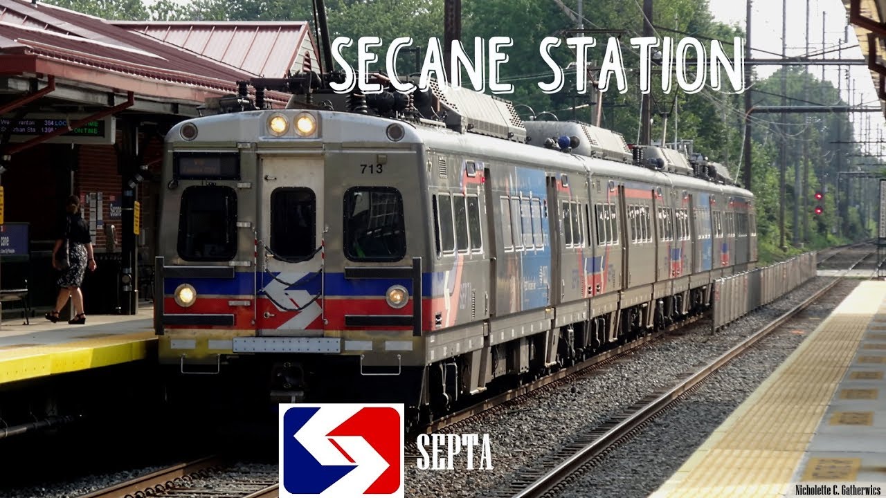 TVS-SEPTA Trains: Peak Hour At Secane Station - YouTube