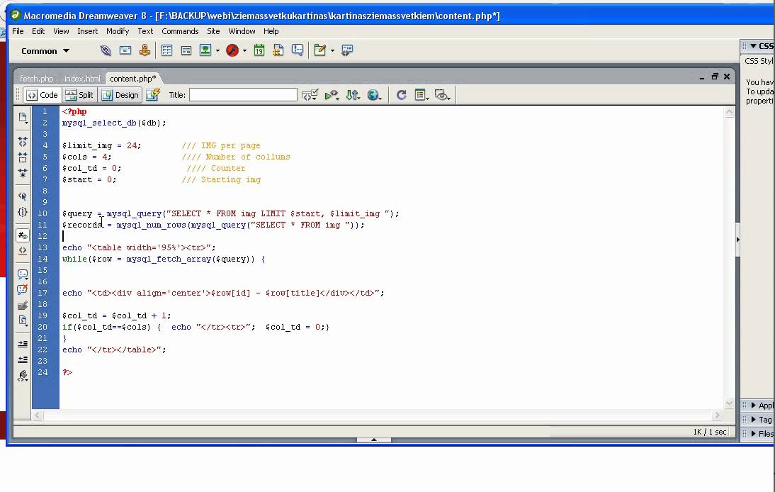 PHP mysql Photo album part 2 - YouTube