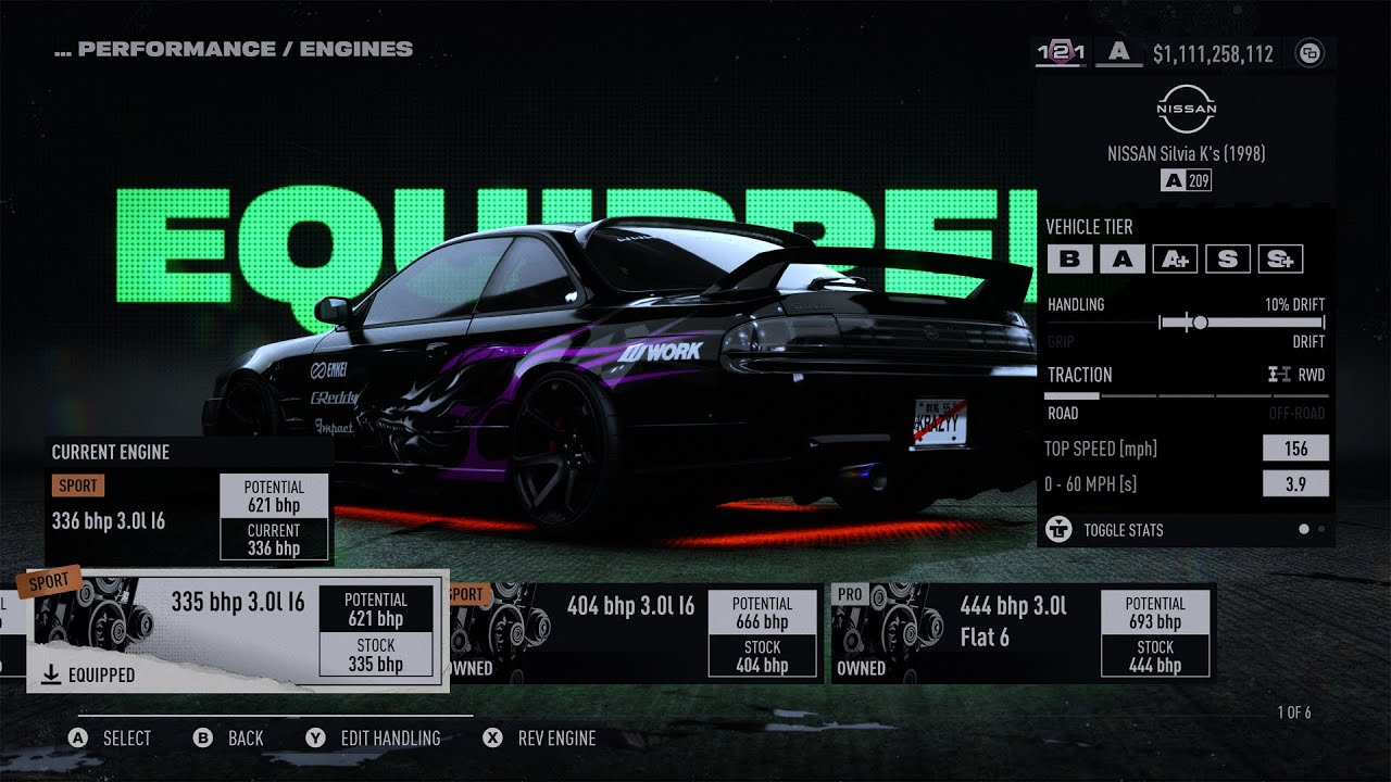 Nissan Silvia K's (S14) A Class Build NFS Unbound - YouTube