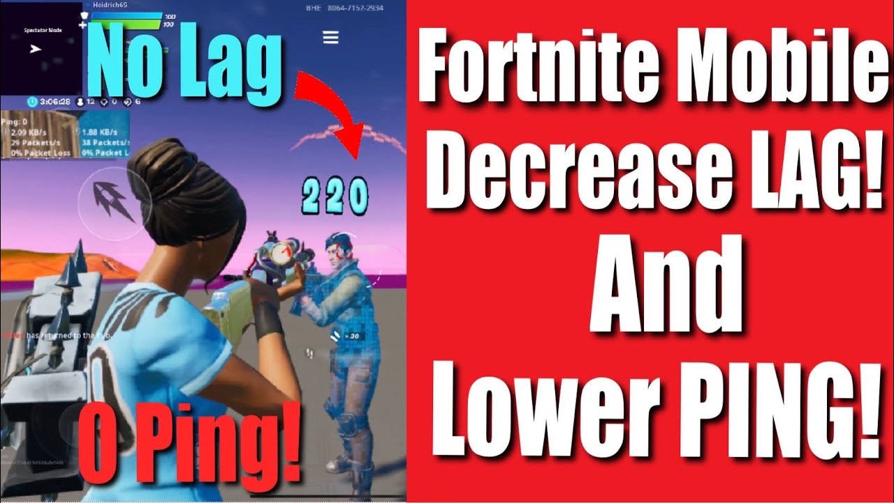 How To Decrease Laglower Ping On Fortnite Mobile Youtube 7285