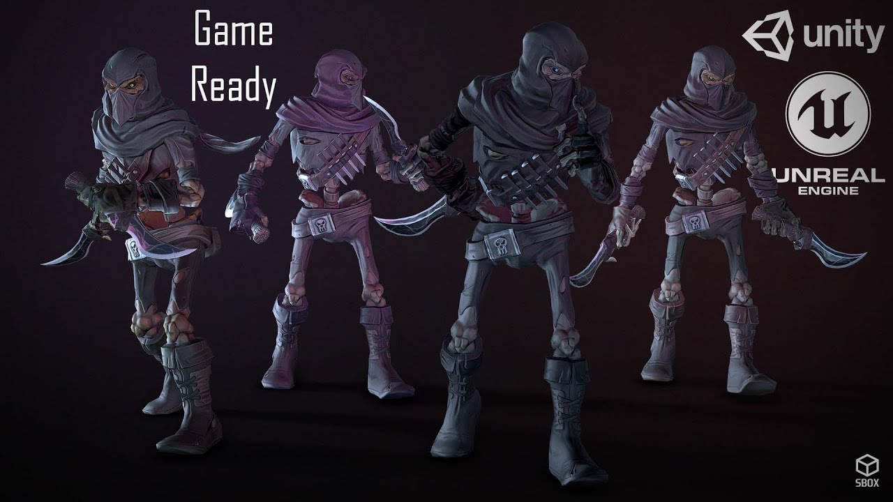 PREVIEW 3D CHARACTER - GAME READY MODEL - UNREAL ENGINE ...