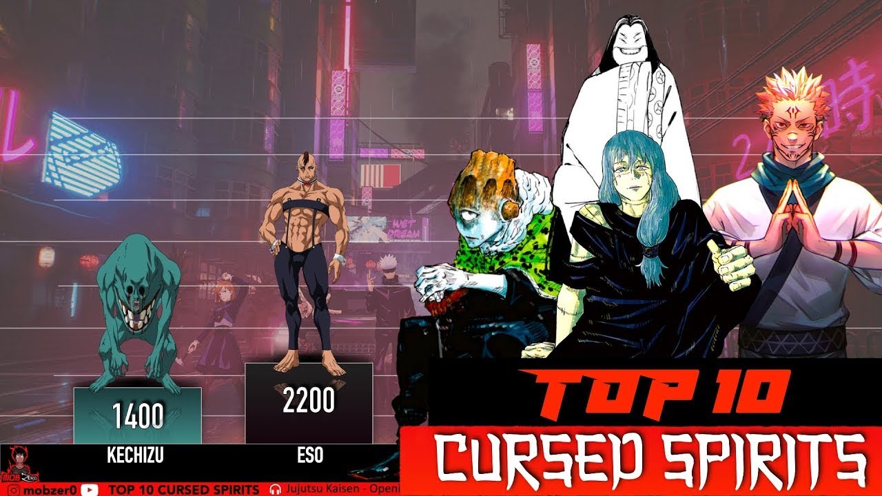 TOP 10 STRONGEST CURSED SPIRITS || Jujutsu Kaisen Power Levels - YouTube