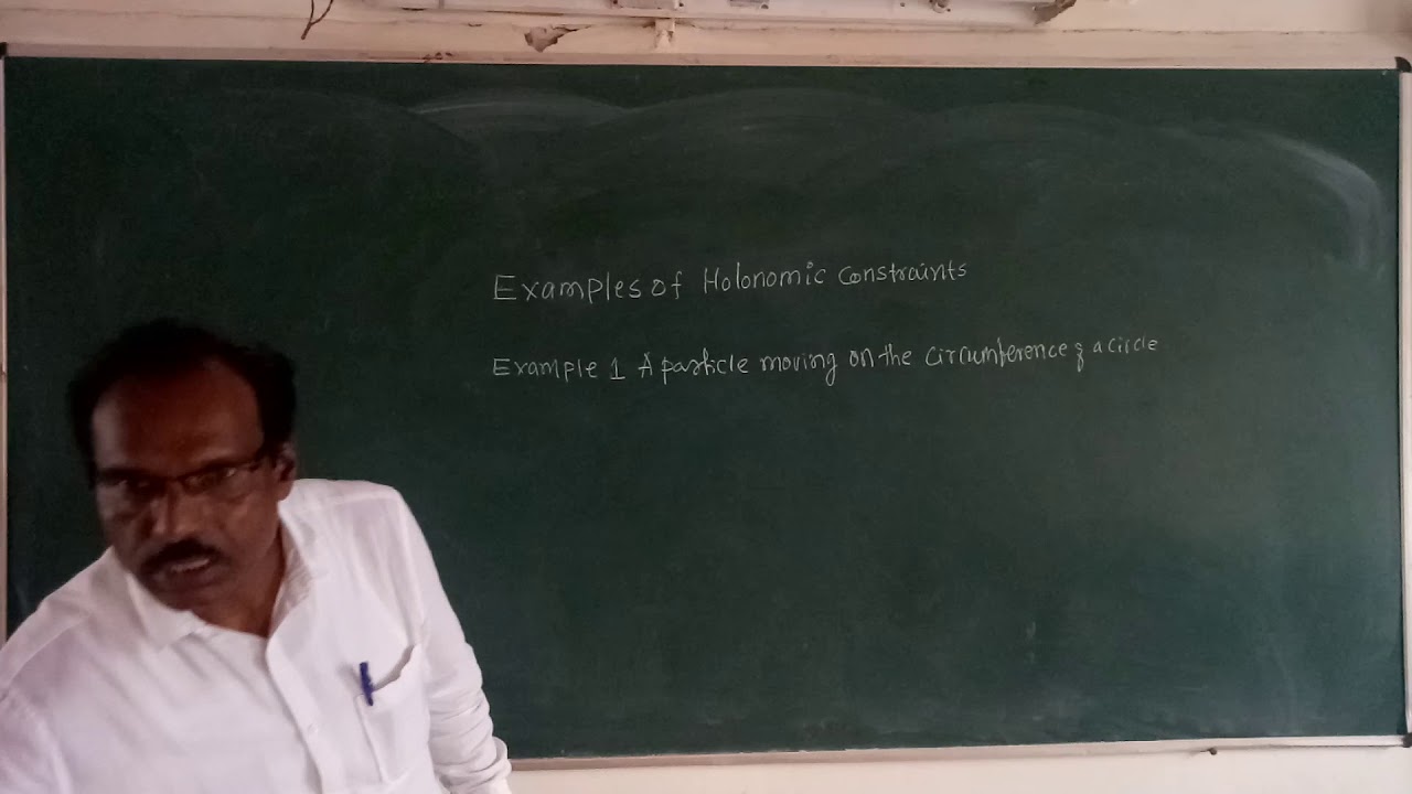 Examples of holonomic constraints - YouTube
