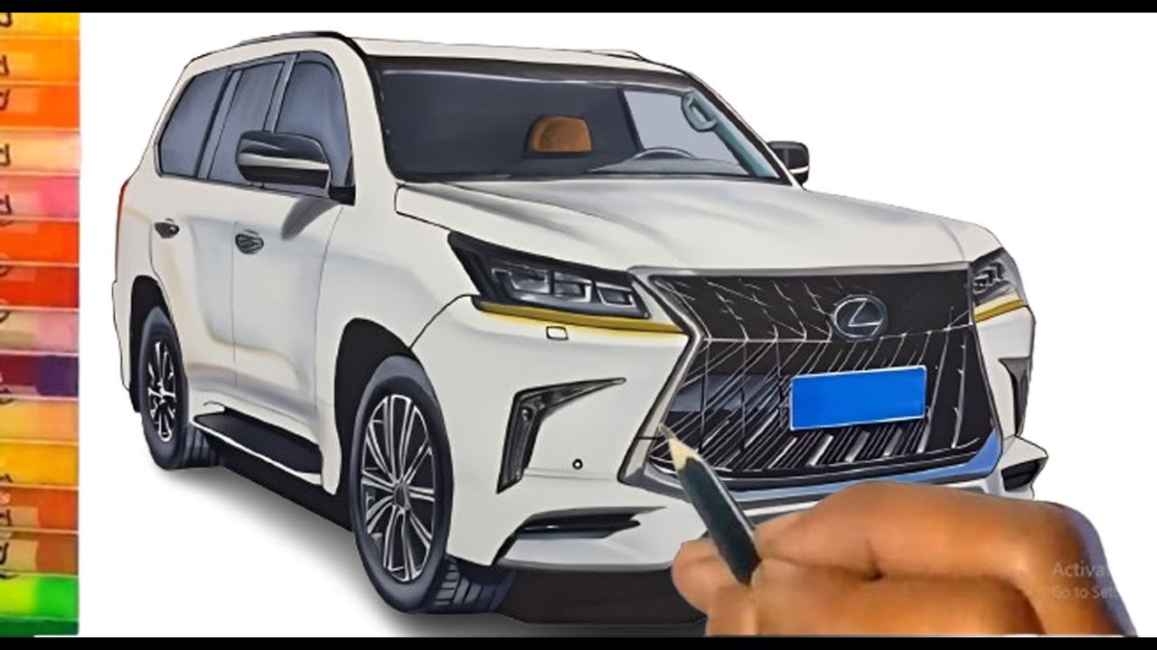 How to Draw and Color, Toyota Xpander Car - YouTube