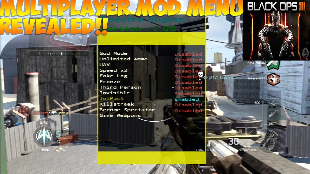 Call Of Duty Black Ops 3 Spectre Engine Multiplayer {HOST} Mod Menu {1. ...