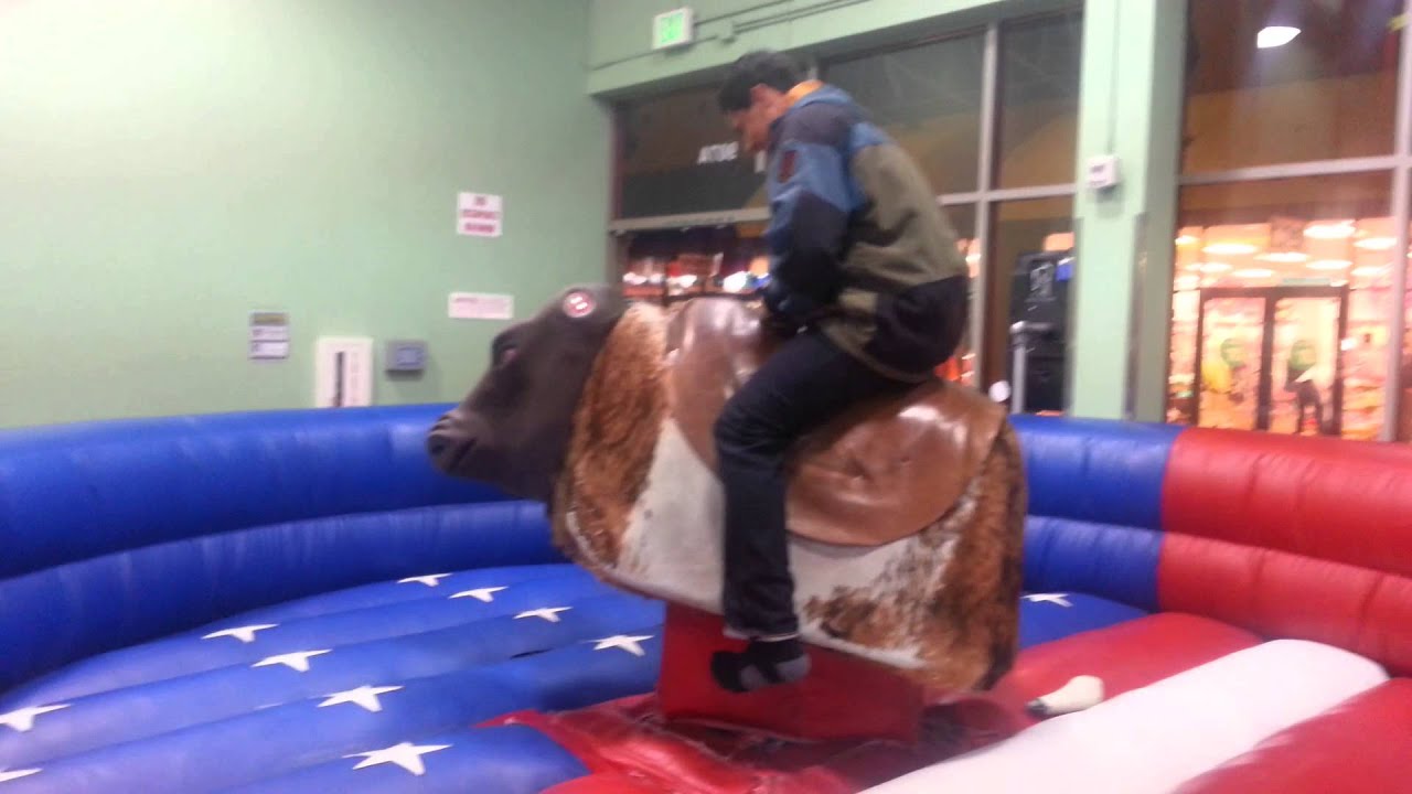 Funny Bull riding - YouTube