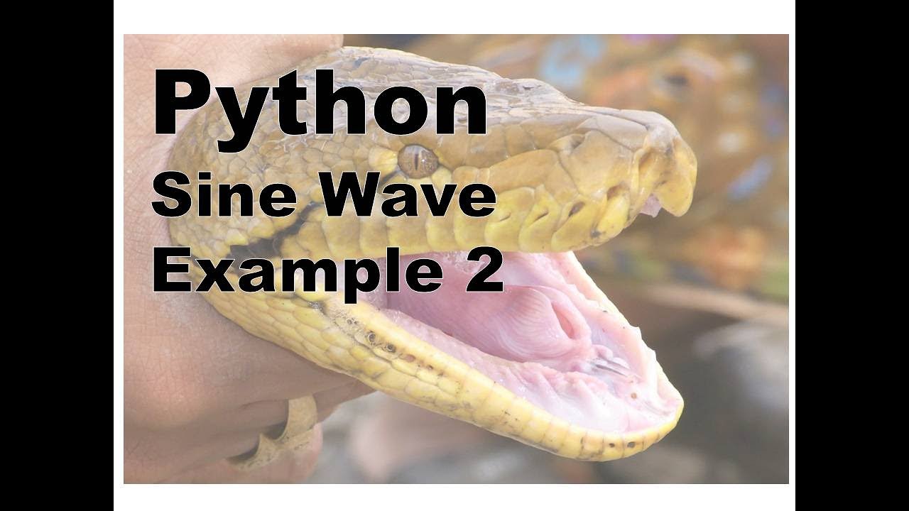 530 Python Sine Wave Example 2 YouTube