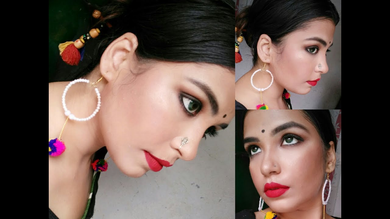 Traditional Bengali Makeup Tutorial - YouTube
