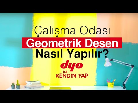 Çalışma Odası İçin Farklı Boyama Teknikleri  - Kendin Yap Duvar Boyama Fikirleri