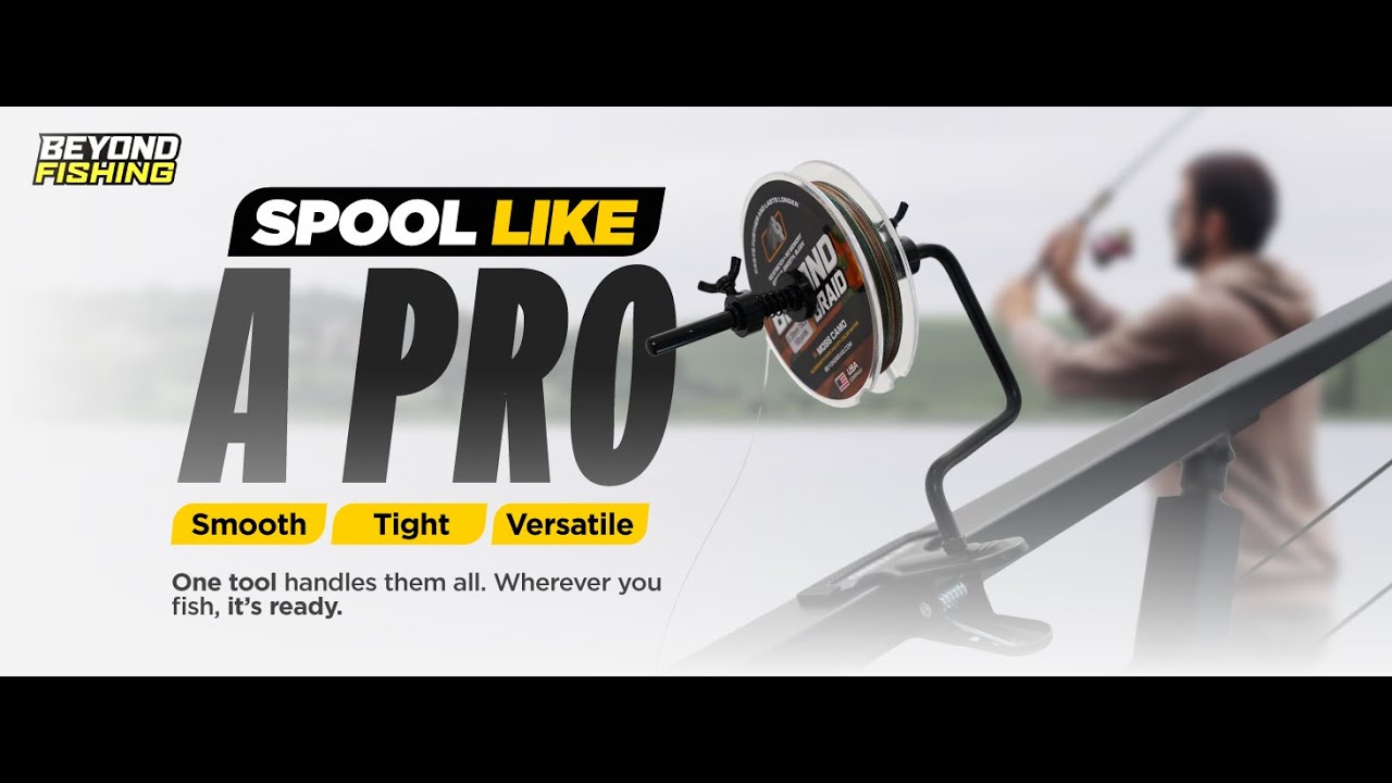 Beyond Braid EZ Fishing Line Spooler - YouTube