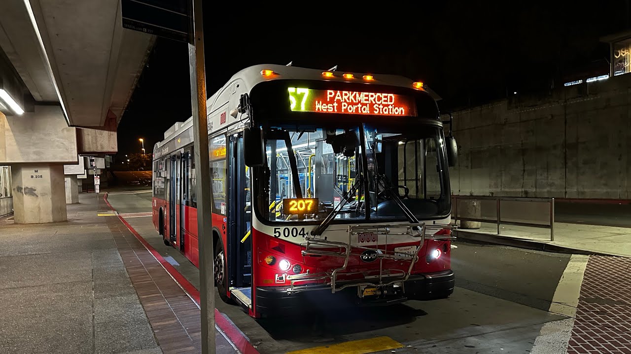 [57 West Portal Station] SF Muni 2021 BYD K9M #5004 - YouTube
