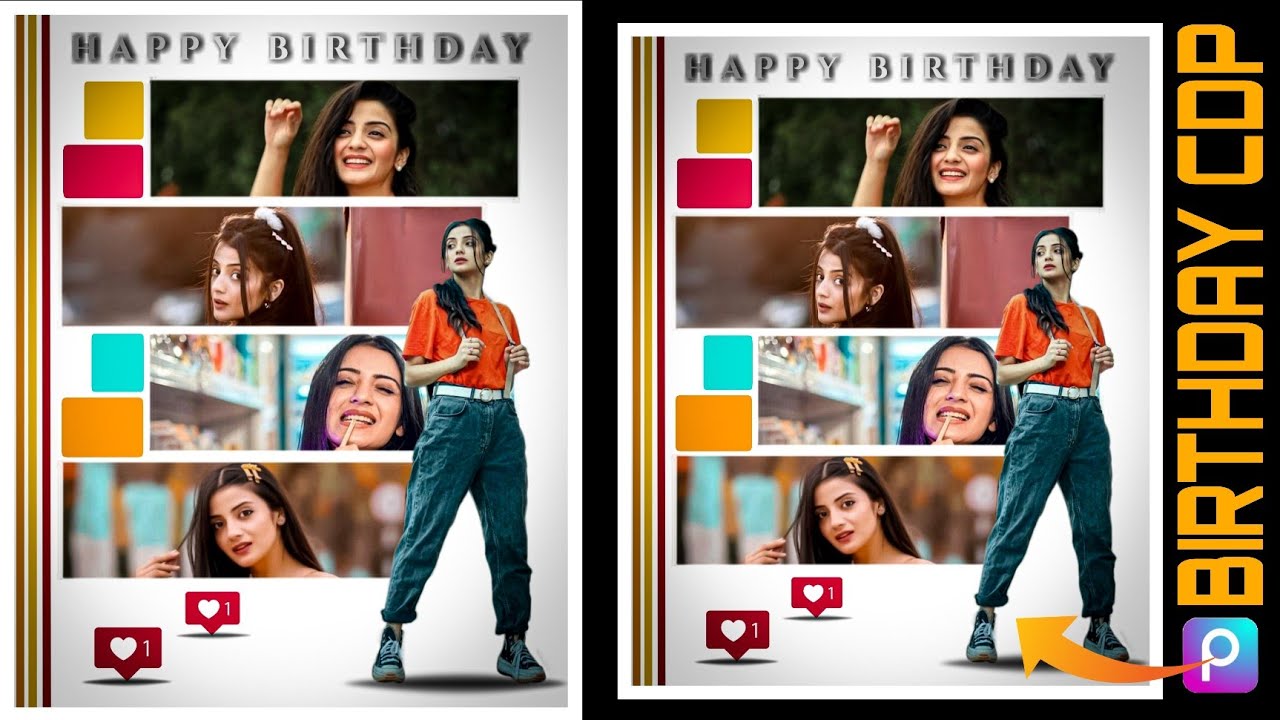 How To Edit Happy Birthday Photo || PicsArt Viral Happy Birthday Photo ...