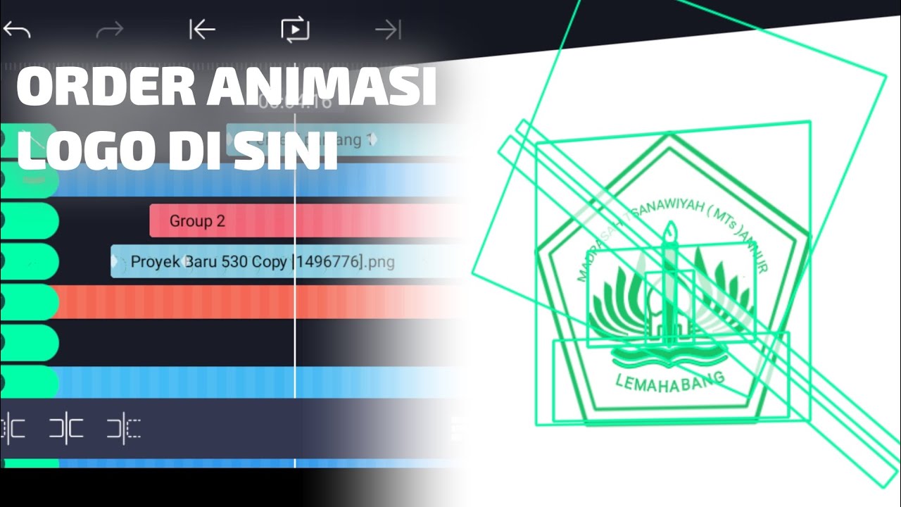 MOTION GRAPHIC || ANIMASI LOGO ALIGHT MOTION. ANIMASI LOGO SEKOLAH🌿 ...