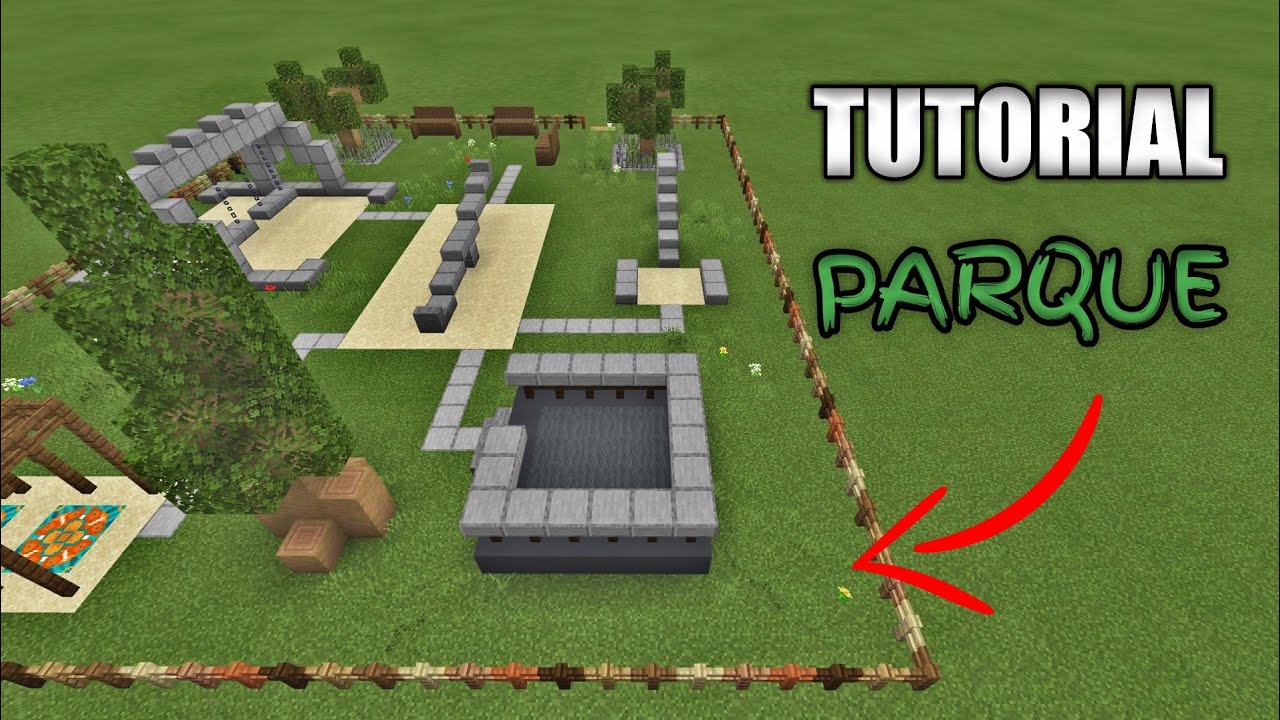 ¿Como HACER un PARQUE de NIÑOS en Minecraft? *Fácil*🔥 - YouTube