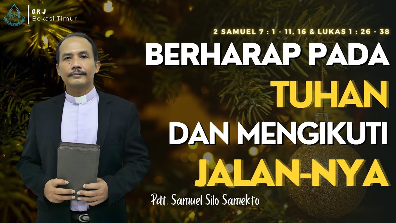 🔴LIVE! Ibadah Minggu, 24 Desember 2023 | Pdt. Samuel Silo Samekto (GKJ ...