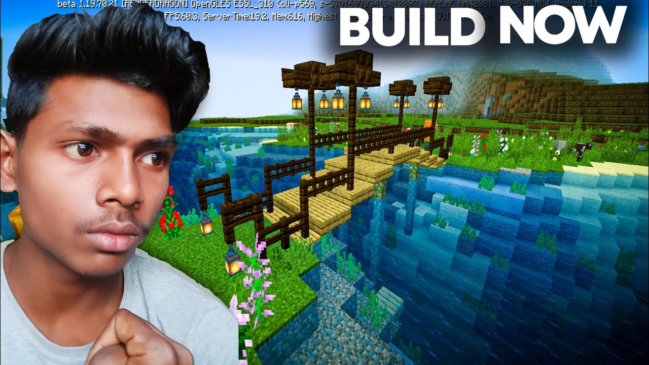 HOW TO BUILD WOODEN BRIDGE IN MINECRAFT/MINECRAFT BRIDGE DESIGN ...