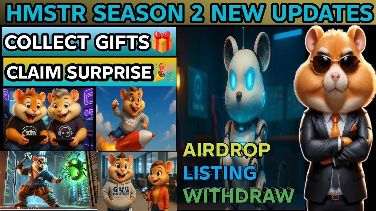Hamster kombat season 2 collect gifts🎁 and claim new surprise//hamster ...