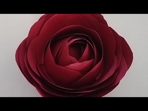 3D beutiful Easy Method paper Roj | Flower Making..... - YouTube