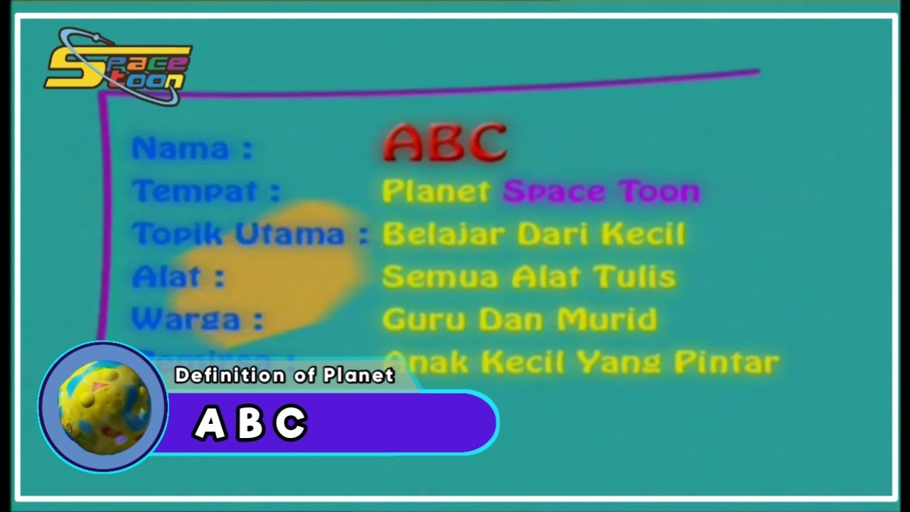 Spacetoon - Definition of Planet ABC : (BAHASA INDONESIA) - YouTube