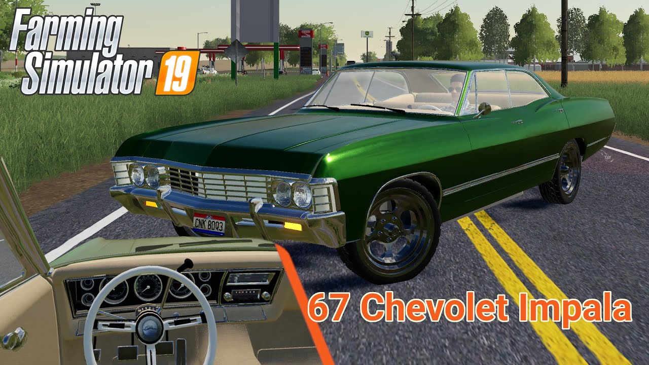FS19 - 1967 Chevrolet Impala V8 with METALIC PAINT - Car mod for ...
