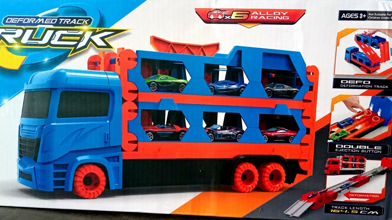Deformation Trac/container track and Car. - YouTube