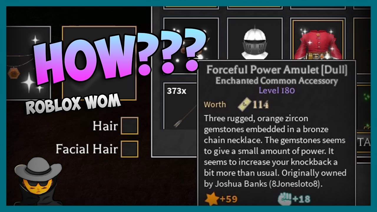 Level 180+ Amulet??? ROBLOX World of Magic - YouTube