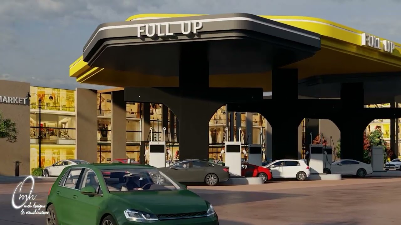 Gas Station Animation - MOH Designs - YouTube