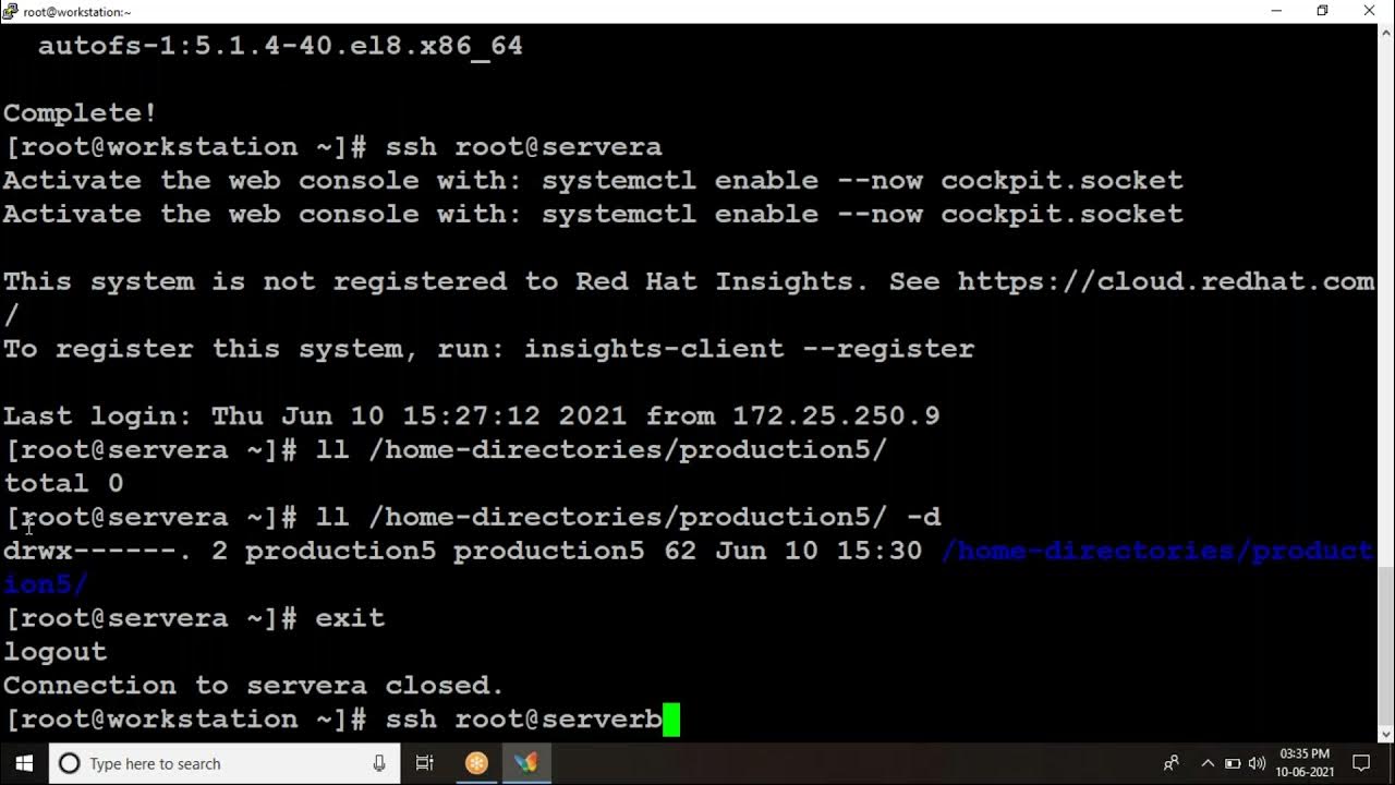 RHCSA (RHEL 8.2) Class - 19 on 10-06-21 - YouTube