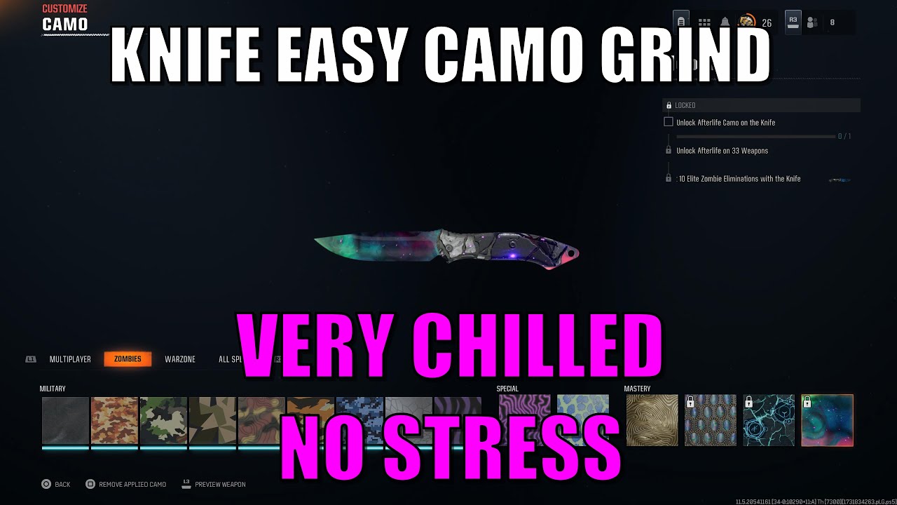 BO6 Knife Easy Camo Grind (Black Ops 6 Knife Simple Camo Grind) - YouTube
