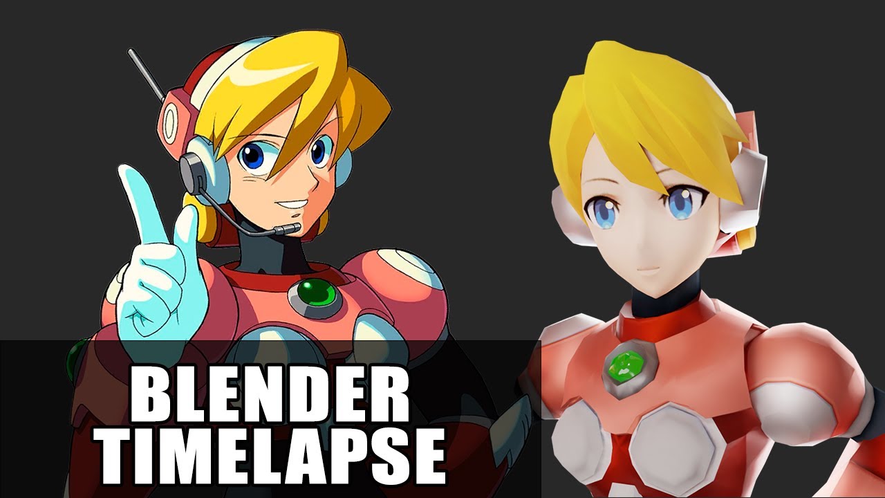 Alia - Mega Man X5 - 3D Modeling Timelapse - YouTube