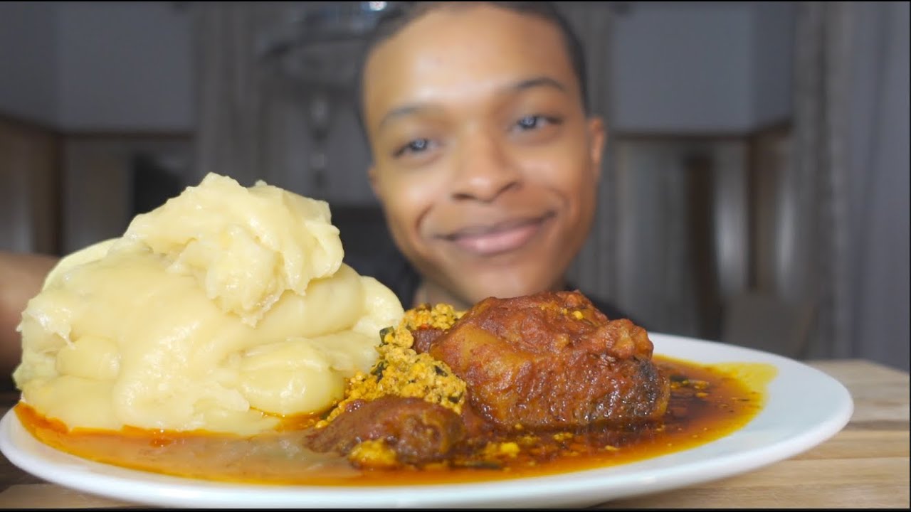 Egusi Soup And Fufu Mukbang Youtube