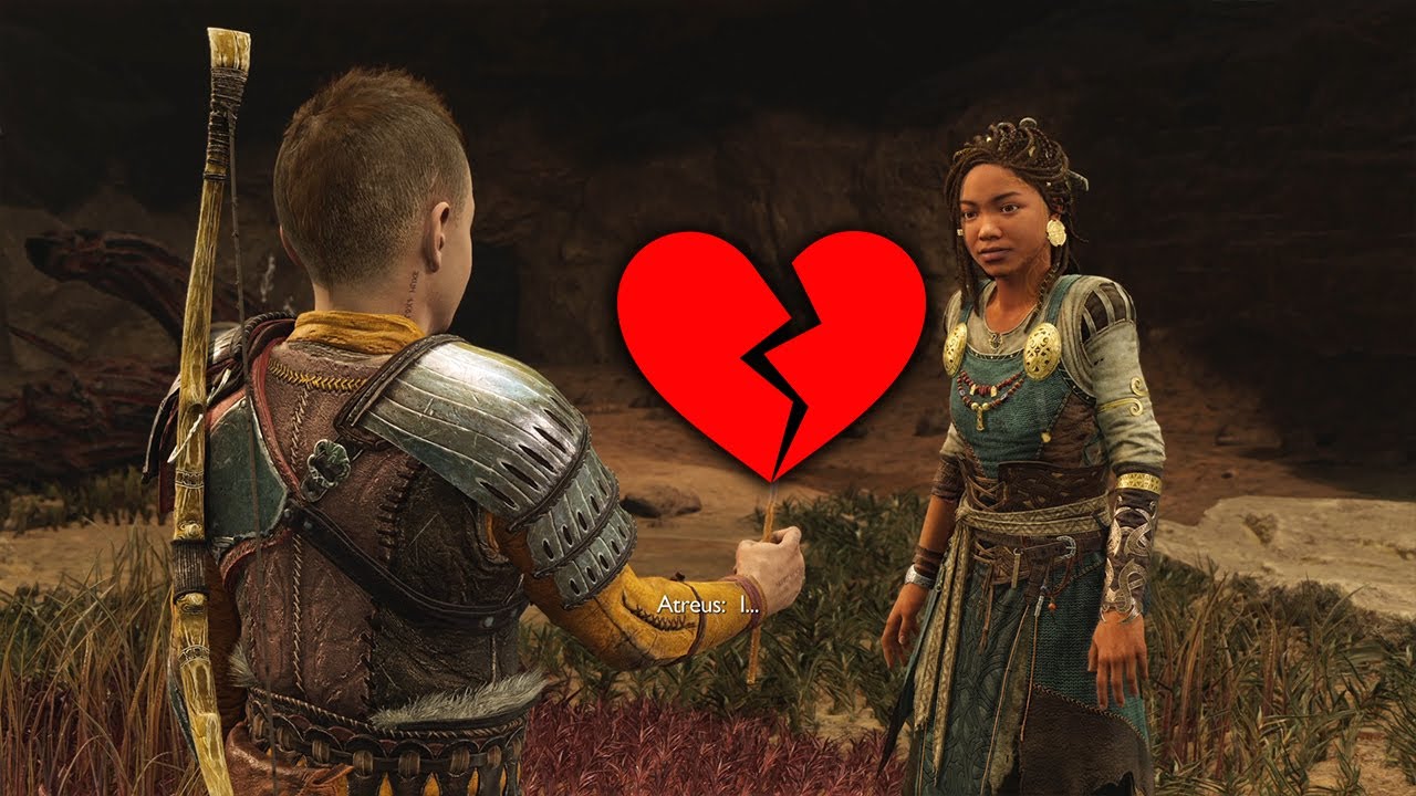 Angrboda Turns Atreus Down Every Time - God of War Ragnarok - YouTube