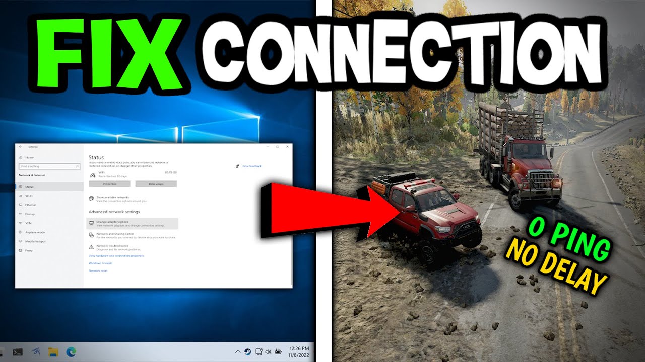 How To Fix Network Issues & Ping in Snowrunner - YouTube