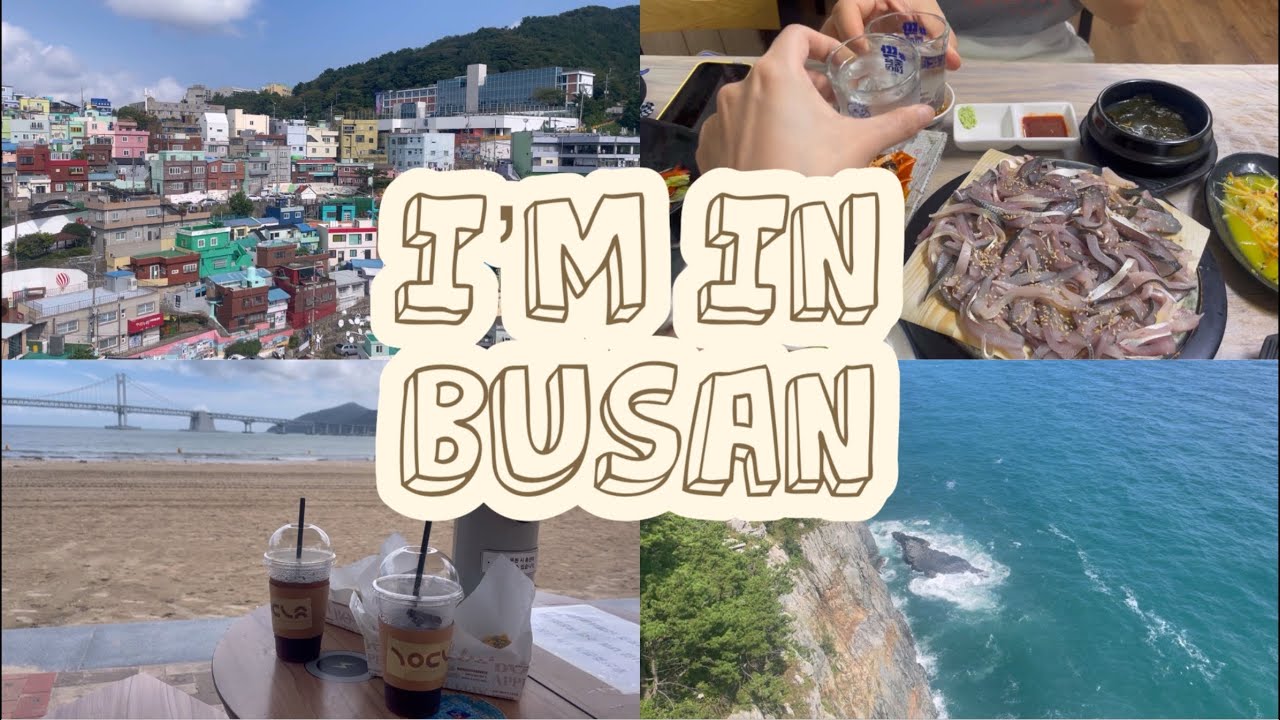 Vlog 나홀로 떠난 5박6일 부산 여행🌊 감천문화마을 국립해양박물관 태종대 흰여울문화마을 수구레국밥 광안튀김