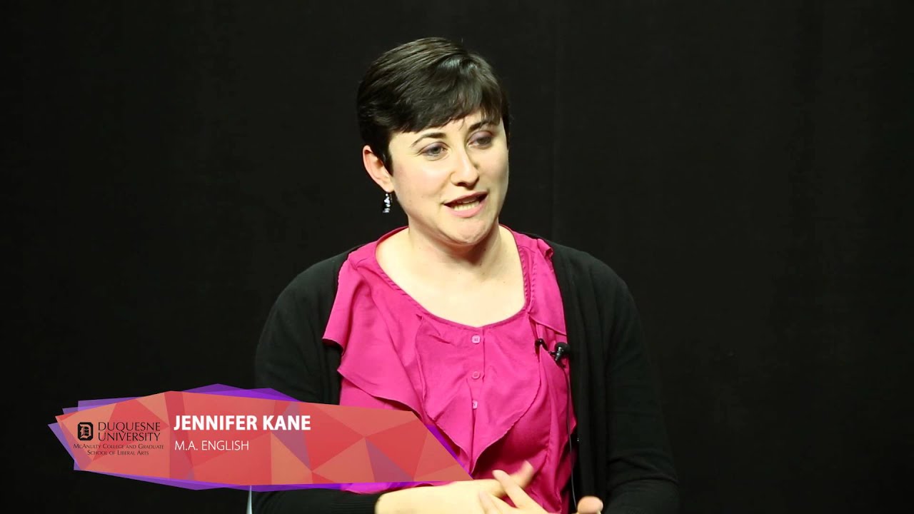 Jennifer Kane, M.A. English "Alumni You Need to Know" - YouTube