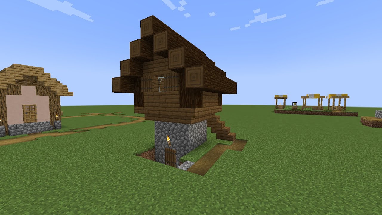 Minecraft How to build: Cách xây các ngôi nhà/công trình trong làng 1. ...