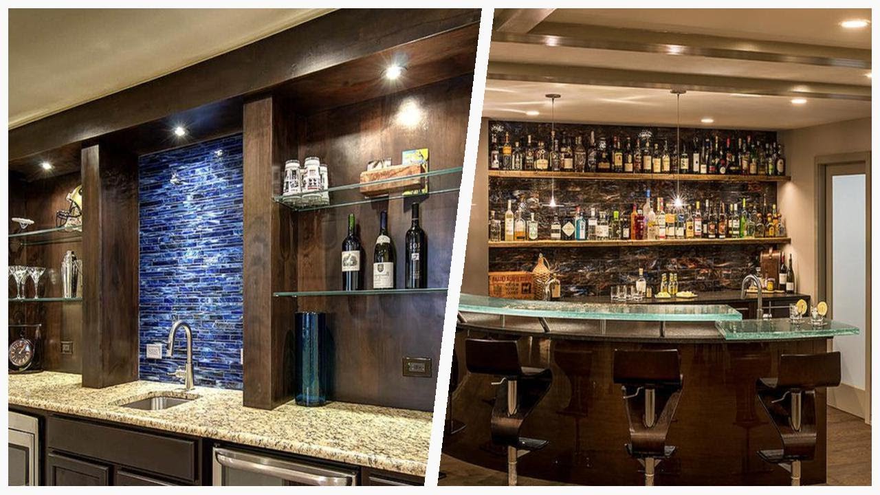 75 Seated Home Bar With Glass Tile Backsplash Design Ideas You'll Love ...